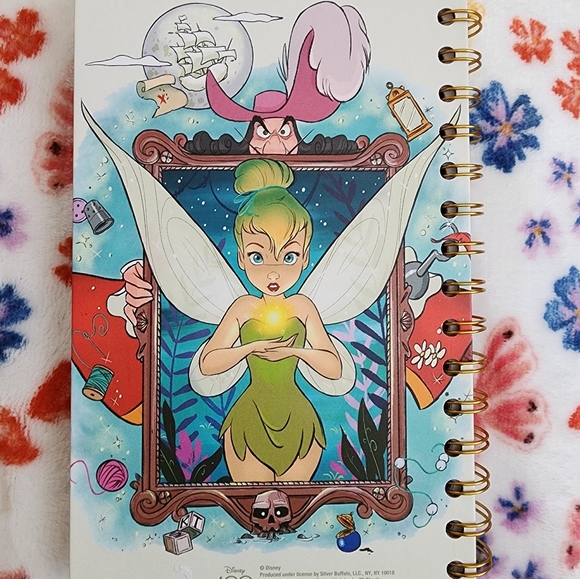 Disney | Office | Disney Tinkerbell And Captain Hook Notebook | Poshmark